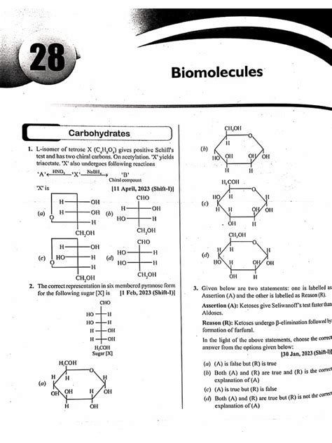 Biomolecules Jee Pdf