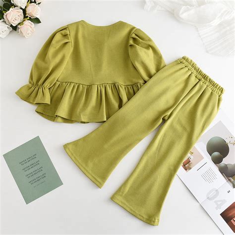 Badubg Комплект за момичета Melario Есен Ежедневен анцуг Суитшърт за