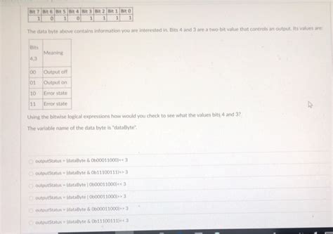 Solved Bit 7 Bit 6 Bit Bit 4 Bit 3 Bit 2 Bit 1 Bit O 1 0 1 0