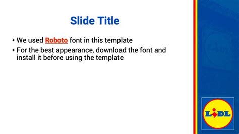 Lidl Powerpoint Template Free Download
