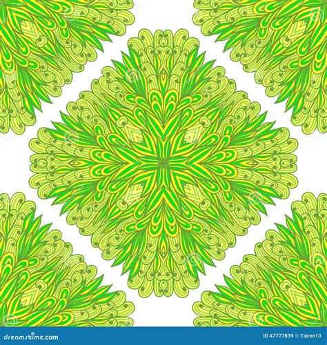 Seamless Geometric Pattern With Ornamental Rectangles Stock Vector