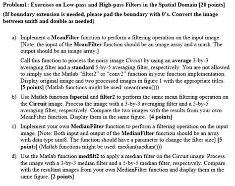 Probleml Exercises On Low Pass And High Pass Filters Chegg