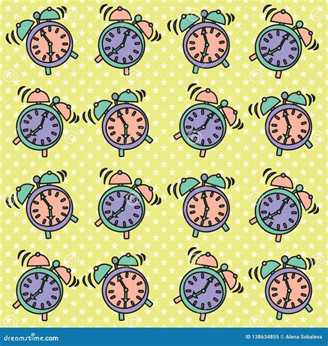 Ringing Alarm Clock Stock Vector Illustration Of Graphic 138634855