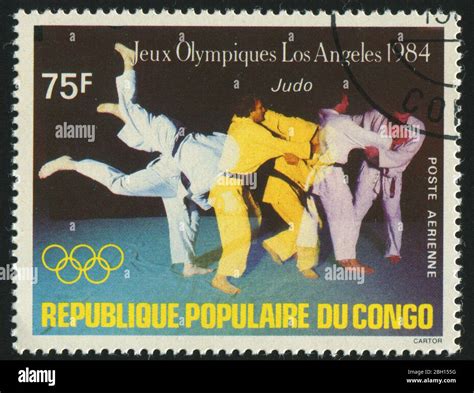 CONGO CIRCA 1984 Stamp Printed By Congo Shows 1984 Summer Olympics