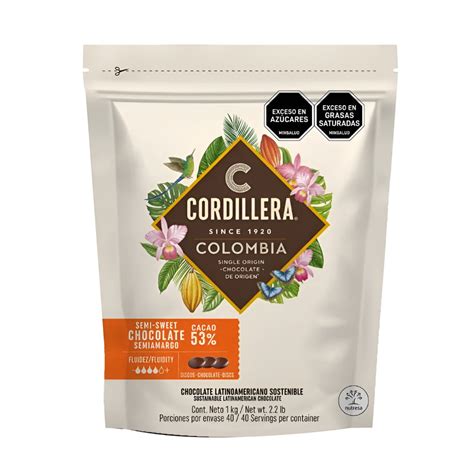 Chocolate Real Semiamargo 53 Cacao X 1 Kg Cordillera Mundo Huevo