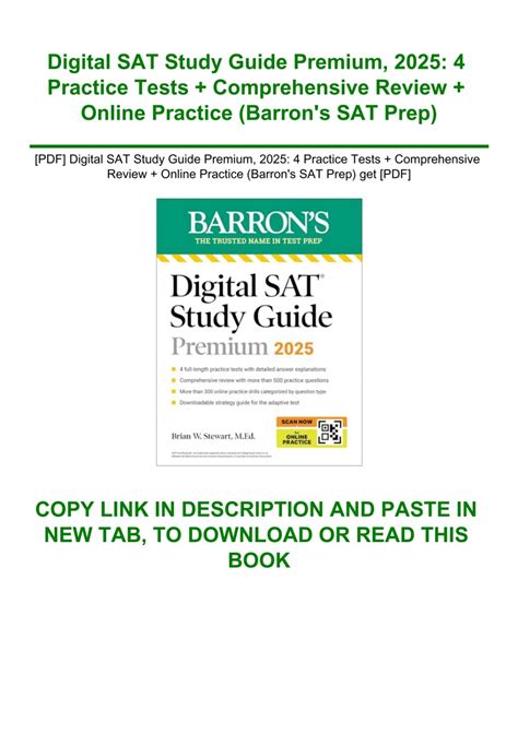 Pdf Digital Sat Study Guide Premium 2025 4 Practice Tests