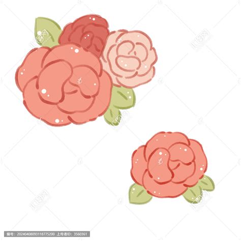 手绘玫瑰花植物花草设计素材设计模板汇图网