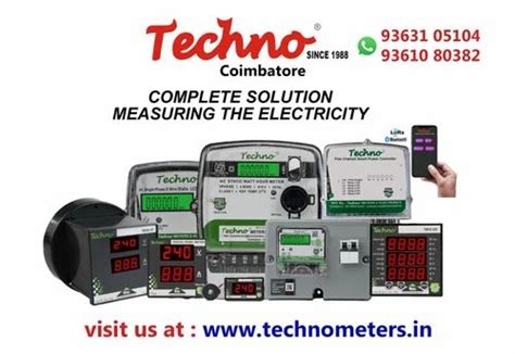 Metal Techno Single Phase Energy Meter With Box At Rs 560 Piece In