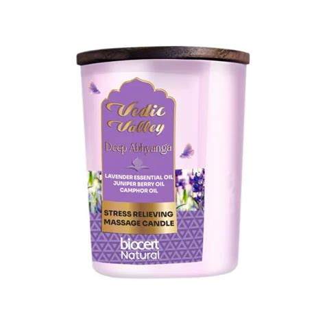 Body Massage Candle Lavender Certified Natural Stress Relieving Jiomart