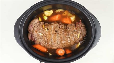 Slow Cooker Roast Beef Video Tutorial Supergolden Bakes