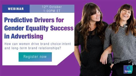 🎙 Webinar Predictive Drivers For Gender Equality Success In