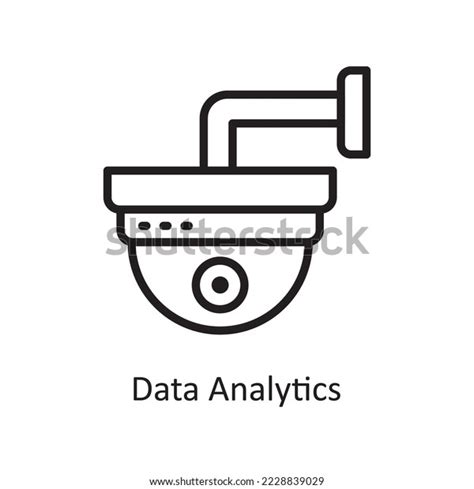 Data Analytics Vector Outline Icon Design Stock Vector Royalty Free 2228839029 Shutterstock