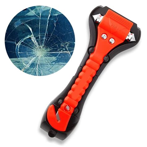 Qandq Basics Safety Hammer And Seatbelt Cutter Ultimate Car Emergency