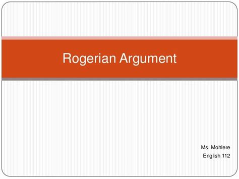 Rogerian Argument