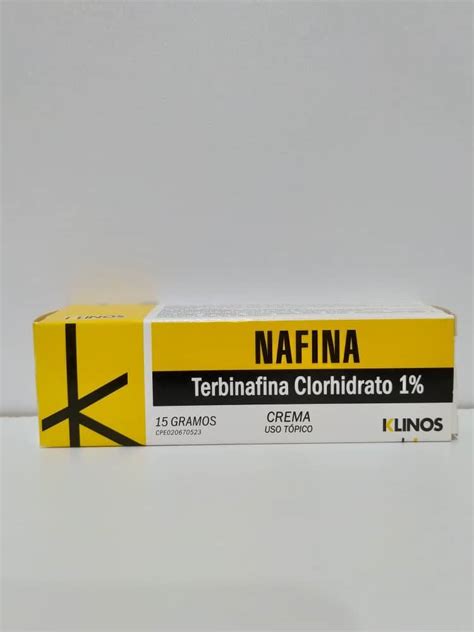 MEDICINA NAFINA TERBINAFINA CREMA 1 X 15 G KLINOS Sihay