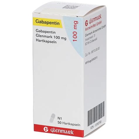 Gabapentin Glenmark 100 Mg 50 St Mit Dem E Rezept Kaufen Shop Apotheke