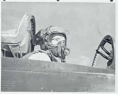 USING HIS HEAD A Camera Mounted On His Crash Helmet Enables 1955