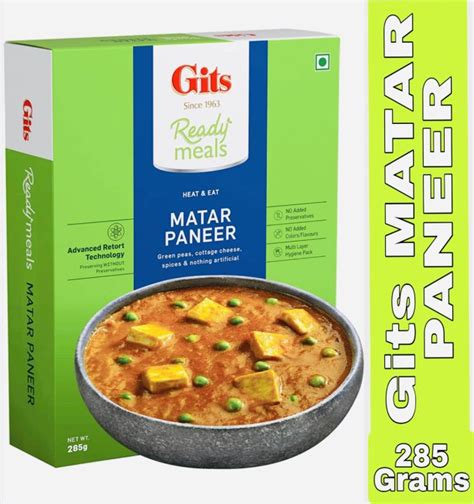 Gits Matar Paneer Ready To Eat Vegetarian Lazada Ph