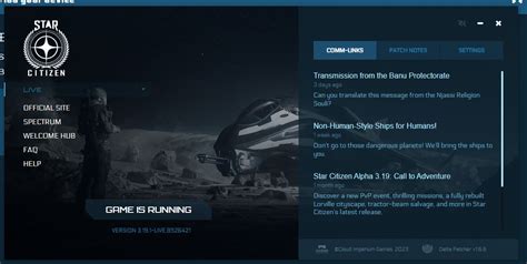 I Buy The Game Today And Rsi Launcher Not Launching Game Star Citizen Spectrum