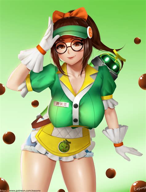 Mei Snowball And Honeydew Mei Overwatch And 1 More Drawn By Easonx