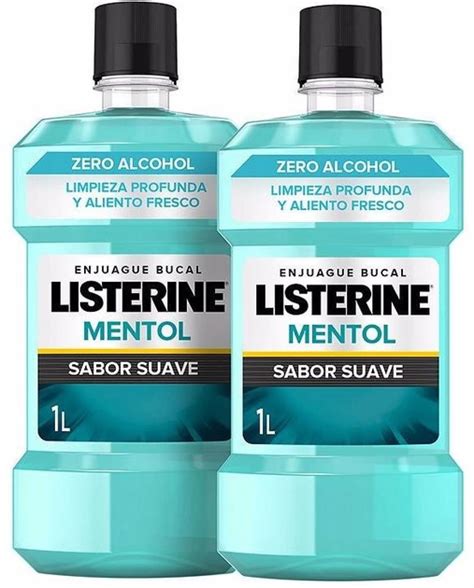 Эликсир для полости рта Listerine Mentol Suave Enjuague Bucal Lote ...
