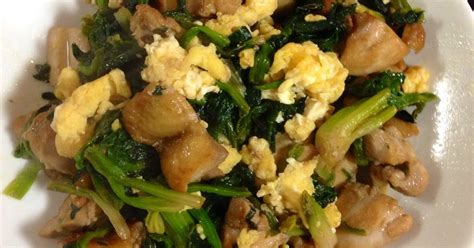 簡単鶏とほうれん草の卵炒め By もちあ 【クックパッド】 簡単おいしいみんなのレシピが369万品