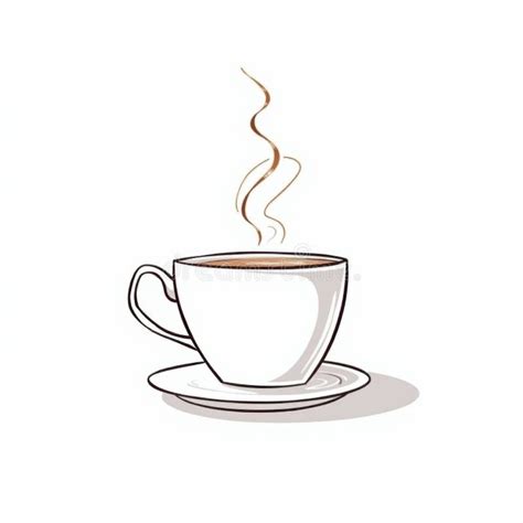 A Cup Of Coffee With Steam Stock Illustration Illustration Of Comfort
