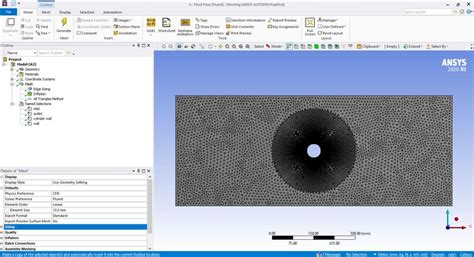 How To Model A Real Flow Over A Cylinder In Ansys Fluent Researchgate