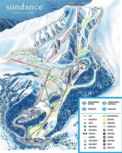 Sundance Trail Map Ski Runs And Piste Map 2025 2026 Snowstash