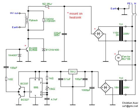 Kv From Mains With Tv Flyback Transformer