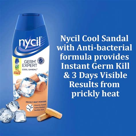 Buy Nycil Cool Sandal Prickly Heat Talcum Powder 150gm Cool Herbal