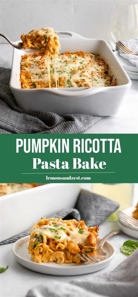 Pumpkin Ricotta Pasta Bake