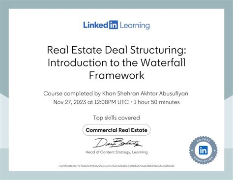 Shehran Akhtar Khan On Linkedin Certificate Of Completion