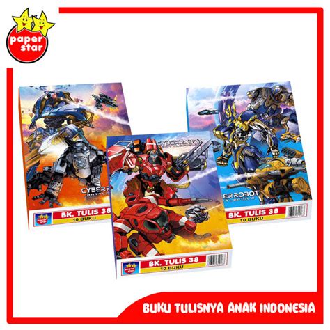 BUKU TULIS 38 PS CYBER ROBOT Lazada Indonesia