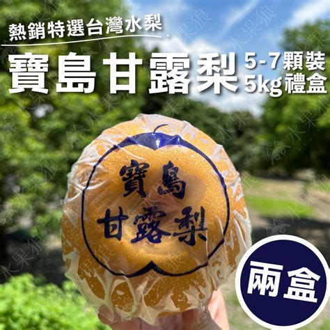 台灣 寶島甘露梨 5 7粒 5KG 禮盒X2 蘋果 梨子 酪梨 Yahoo奇摩購物中心