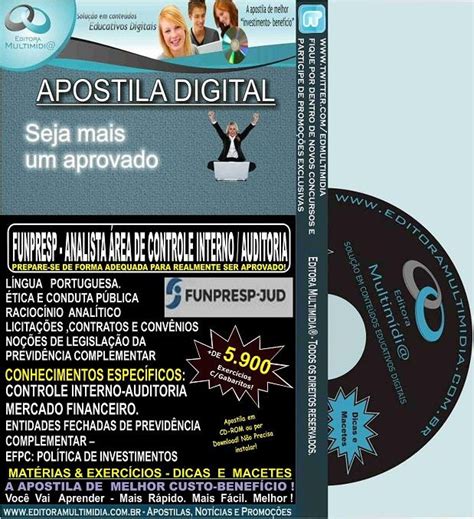 Apostila Funpresp Analista Área Controle Interno Auditoria Teoria