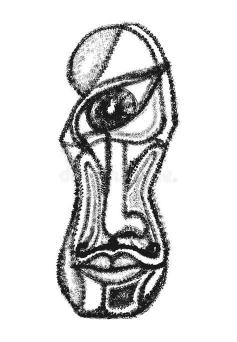 Portrait Of A Man Hand Drawn Vector Illustration Stock Vector Illustration Of Artistic