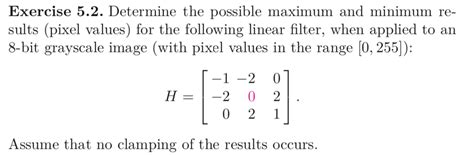 Solved Exercise Determine The Possible Maximum And Chegg Com