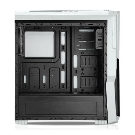 Cit G Force White Pc Gaming Case With 3 X Rgb Fans And Remote Ln80527