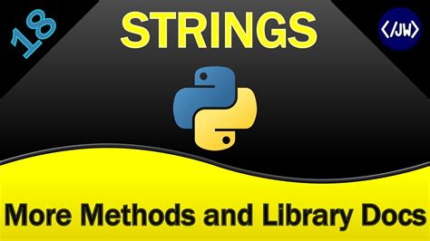 More String Methods And Understanding The Library Documentation Learnpython Pythontutorial