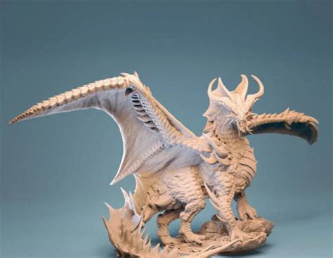 Gold Dragon Presupported 3D STL Digital Figure File Format Etsy