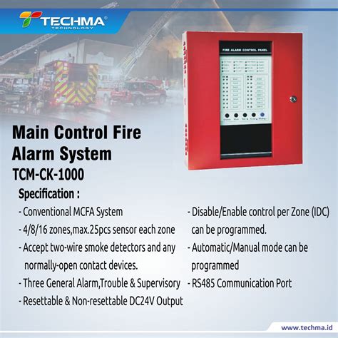 Tcm Ck 1000 Techma Fire Alarm System