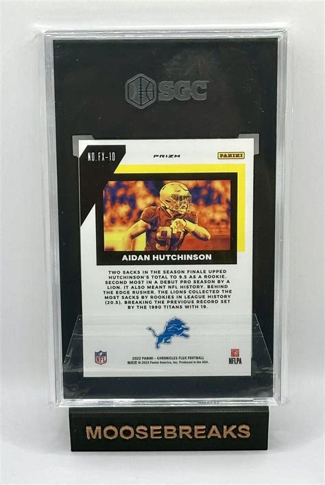 2022 Panini Chronicles Flux Rookies Silver Prizm FX 10 Aidan