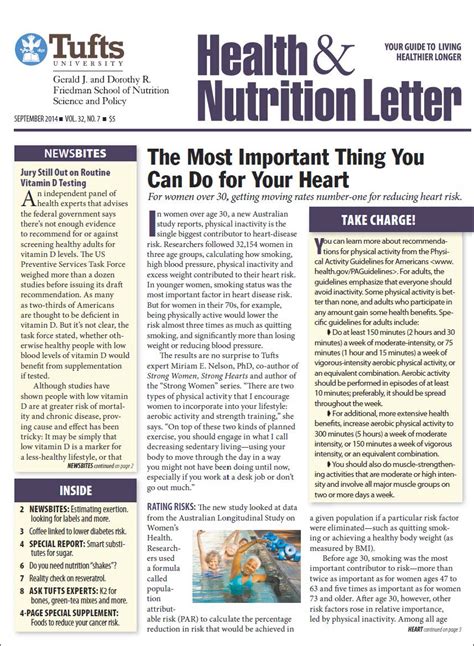 Download The Full September 2014 Issue Pdf Tufts Health And Nutrition