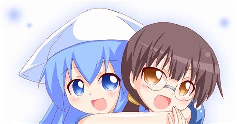 侵略イカ娘 いかゆり。 かげろうのんびりのマンガ イカ娘 紗倉清美 なにこれかわいい Pixiv