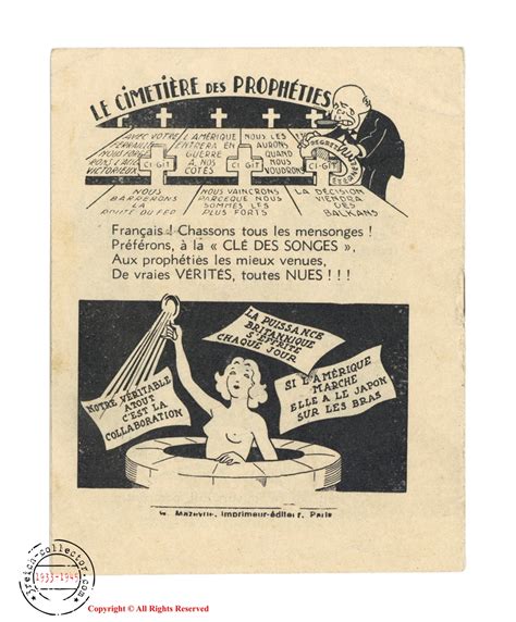 WW2 Concentration Camp KL Original Items French Propaganda Leaflet