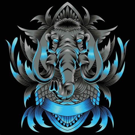 Mammoth Vector Illustration 28325922 Vector Art At Vecteezy