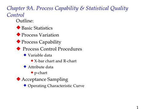 Chap 9 A Process Capability And Spc Hk