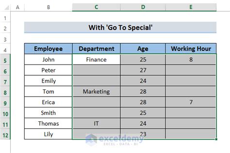 How To Fill Blanks In Excel 4 Methods ExcelDemy