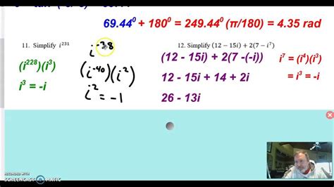 Assessing Mastery Pre Calc Unit 1 Test